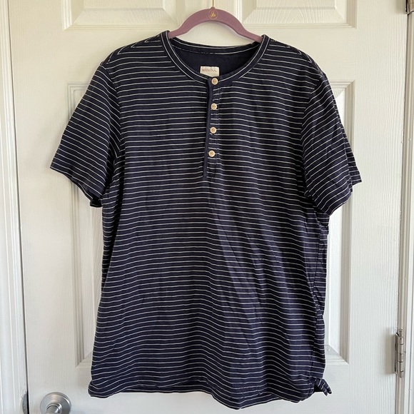 Merona | Shirts | Mens Merona Navy Striped Shirt | Poshmark